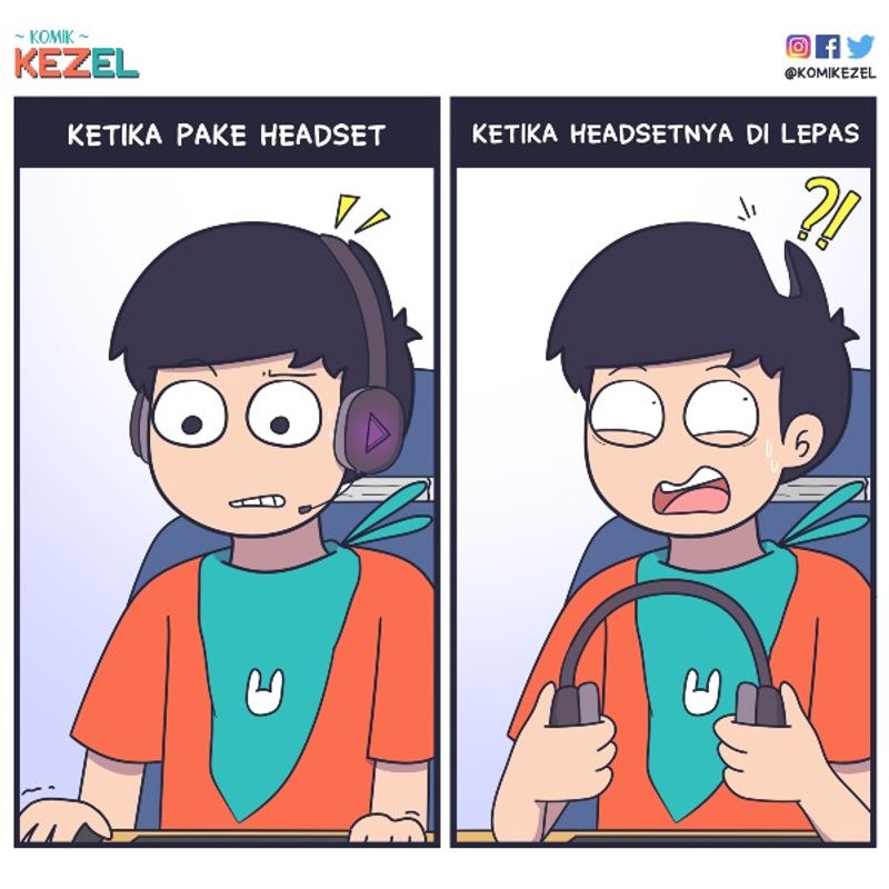 Kelamaan Pake Headset · Karyakarsa
