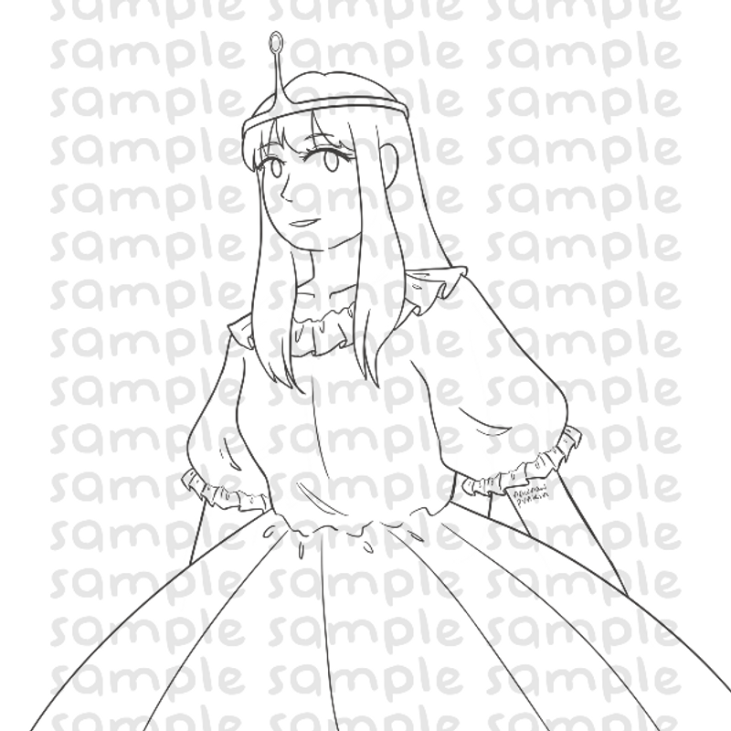 Princess Bubblegum Coloring Pages