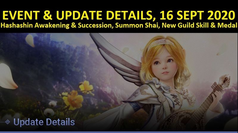 [Update Details 16 September 2020] Hashashin Awakening & Succession ...
