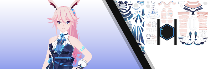 Yae Sakura - Hyoukai Sonata (Honkai Impact 3) Papercraft · Karyakarsa