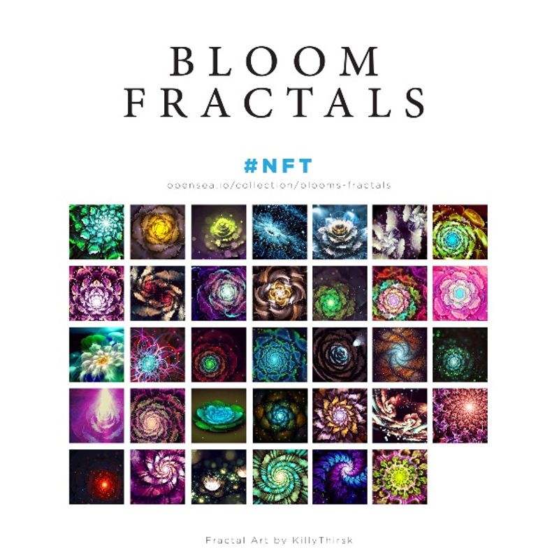 Bloom Fractal NFT Collection · Karyakarsa