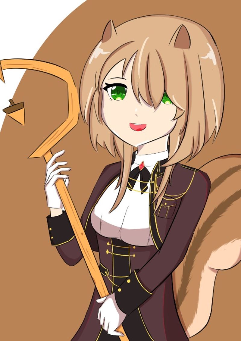 Ayunda Risu with Magical staff · Karyakarsa