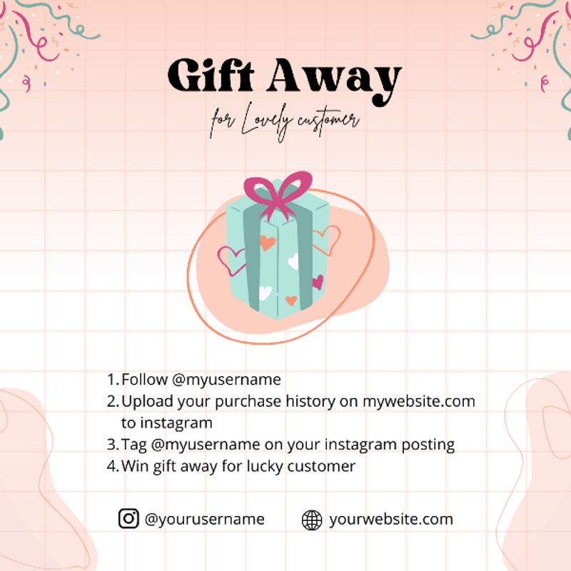 Gift Away Canva Template · Karyakarsa