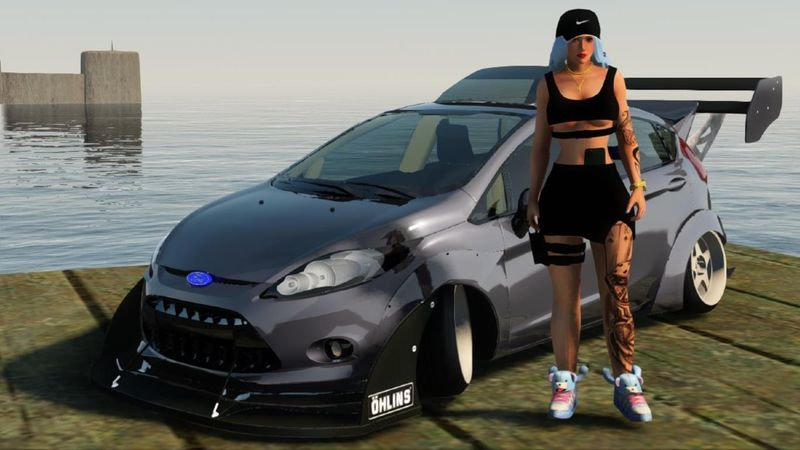 Ford Fiesta rocket bunny AkchanCustom · Karyakarsa