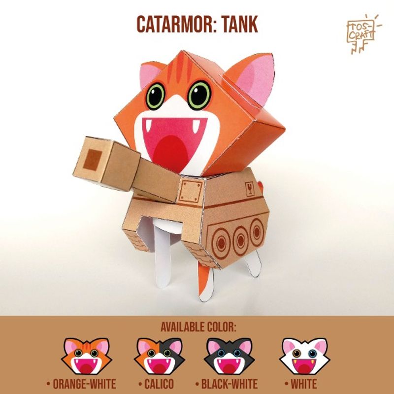 CATARMOR: TANK Papercraft · Karyakarsa