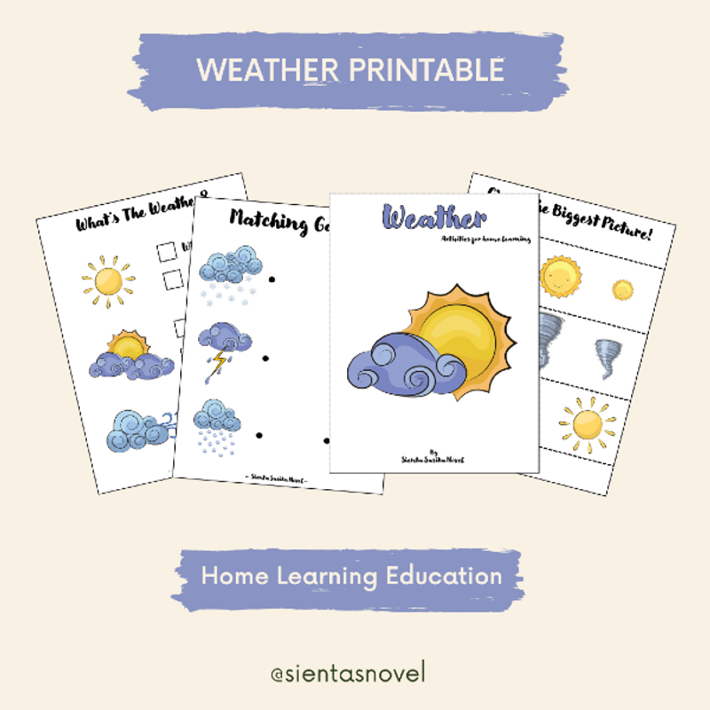[FREE] WEATHER PRINTABLE · Karyakarsa