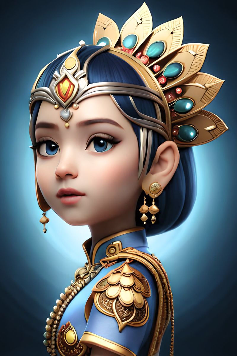 Character 4: Sekar Wening (Chibi) · Karyakarsa