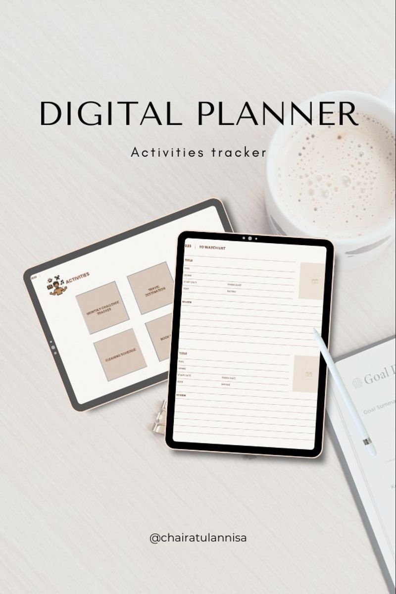 Activities Tracker Planner · Karyakarsa