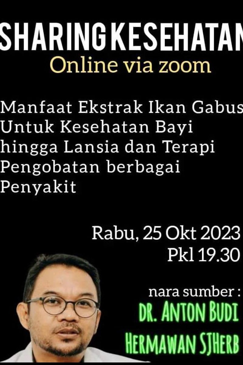 SHARING KESEHATAN ONLINE VIA ZOOM (ALBUCORE EKSTRAK IKAN GABUS ...
