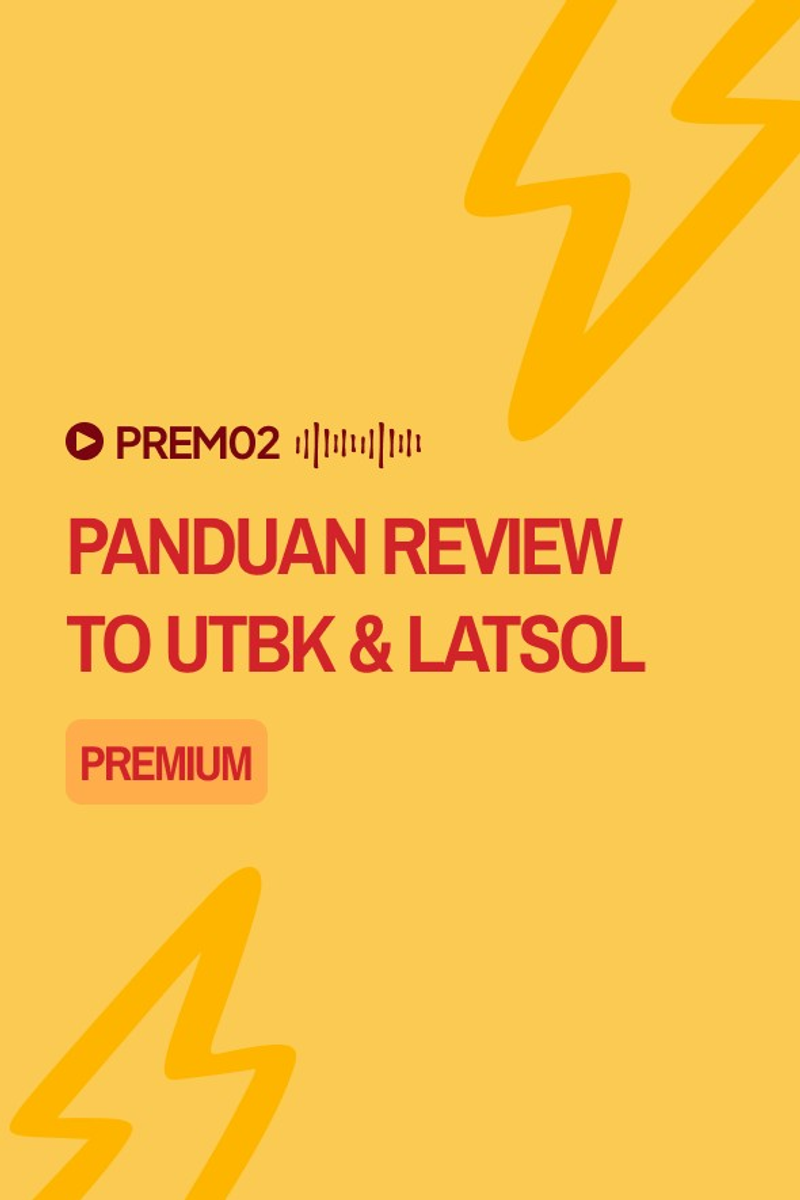 PREM02: Panduan Review TO UTBK & Latsol yang Optimal · Karyakarsa
