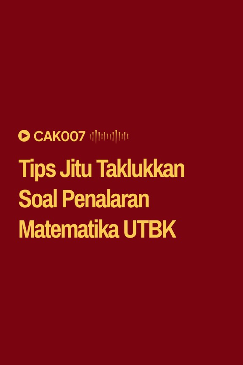 SOAL PU UTBK DASAR KOMPLIT (Wajib Baca Deskripsi) · Karyakarsa