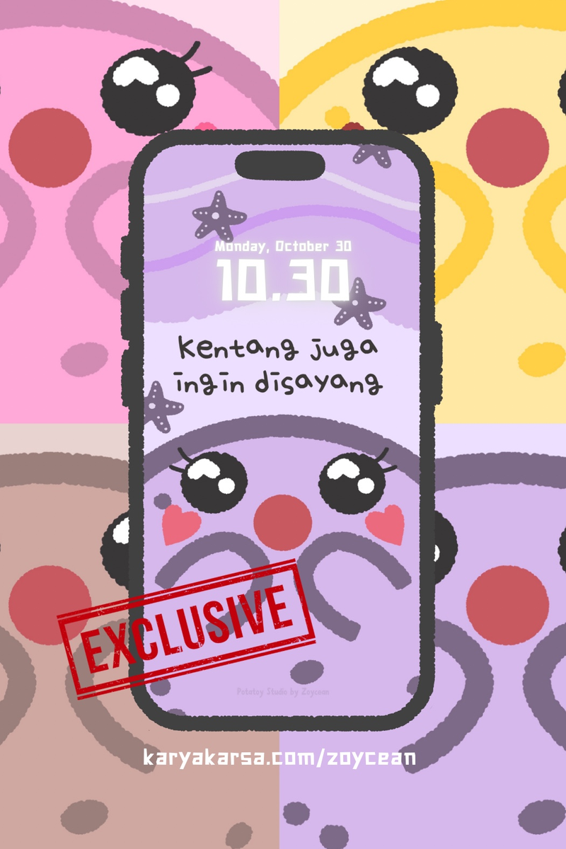 Wallpaper Hp: Kentang Moon Bi (Kentang juga ingin disayang) · Karyakarsa
