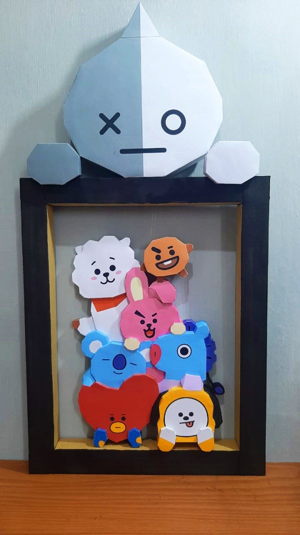 Papercraft Wall Decor BT21 · Karyakarsa