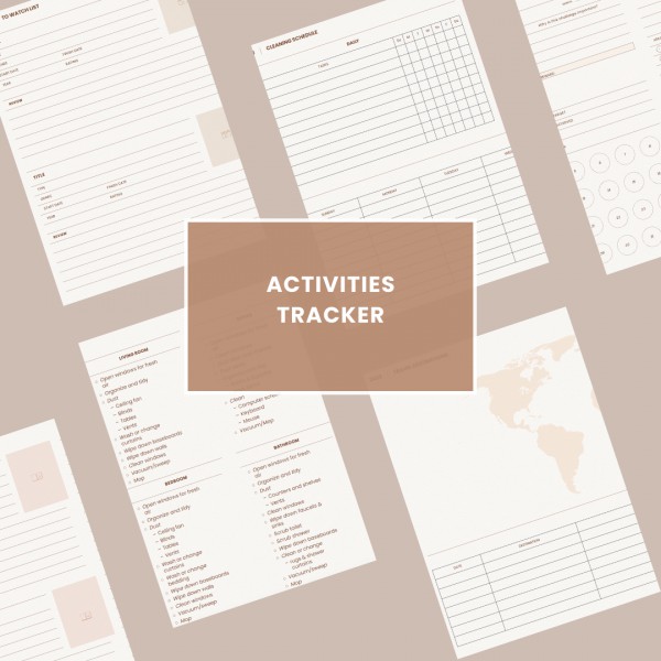 Activities Tracker Planner · Karyakarsa