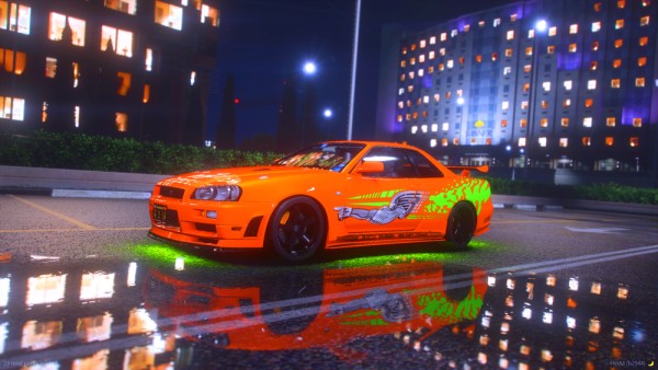 Livery Nissan Skyline R34 x Supra Mk4 Fast And Furious GTA V [Add-on ...