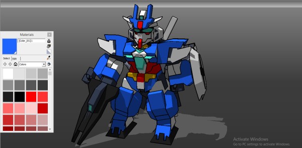 PAPERCRAFT SD CORE + EARTHREE ARMOR · Karyakarsa